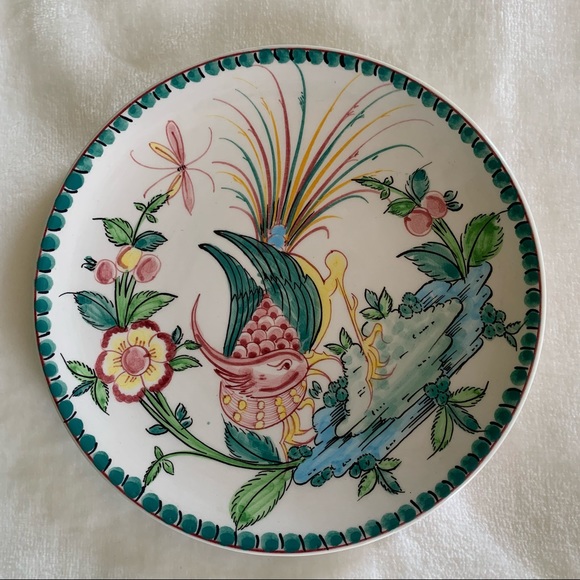 Anfora Agueda | Dining | Vintage Anfora Agueda Handpainted Phoenix Bird ...